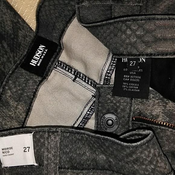 Hudson Jeans | Jeans | Hudson Midrise Nico Snake Black Size27 Rnwm47tip ...